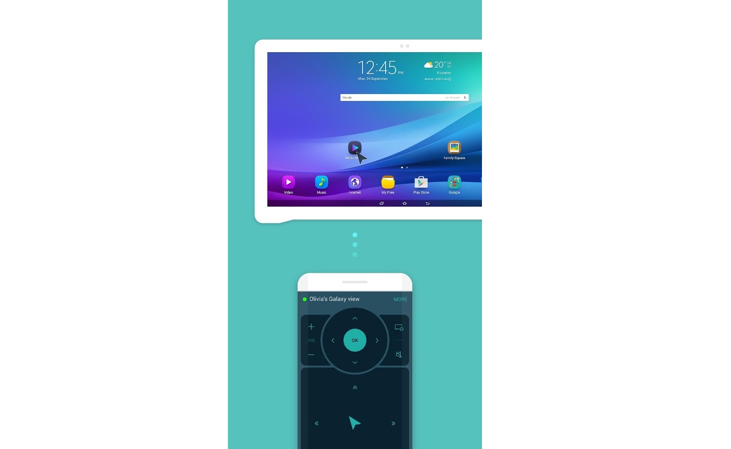Galaxy View Remote App Turns Android Phones Into Remote
