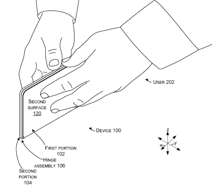 Newest Foldable Microsoft Tablet Phone Patents Shows Hinge Design With ...