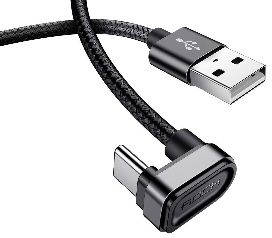 180 Degree U-Shaped USB C Cable Hides Cable On Back Of Tablets / Phones