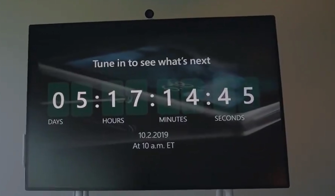 Microsoft Teases First Image Of New Surface Tablet Before October 2 Event