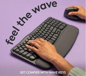 Ultra Ergonomic Keyboard Logitech Wave Keys Launched For $59